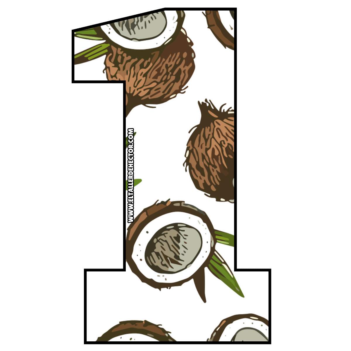 Numero 1 de Frutas Coco - El Taller de Hector