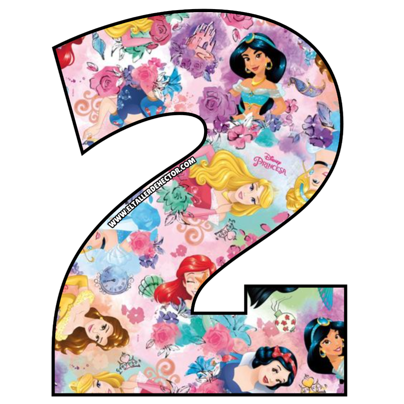 Numero 2 de Princesas Disney - El Taller de Hector