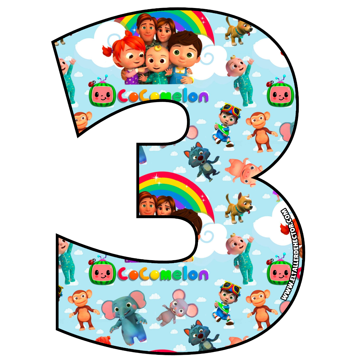 Numero 3 de Cocomelon - El Taller de Hector