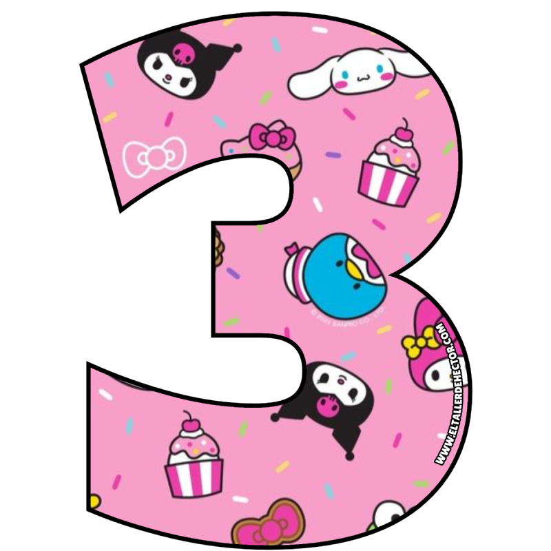 Numero 3 de Hello Kitty - El Taller de Hector