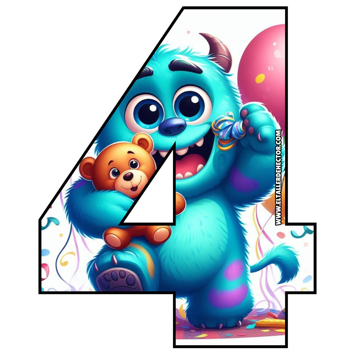 Numero 4 de Monster inc - El Taller de Hector