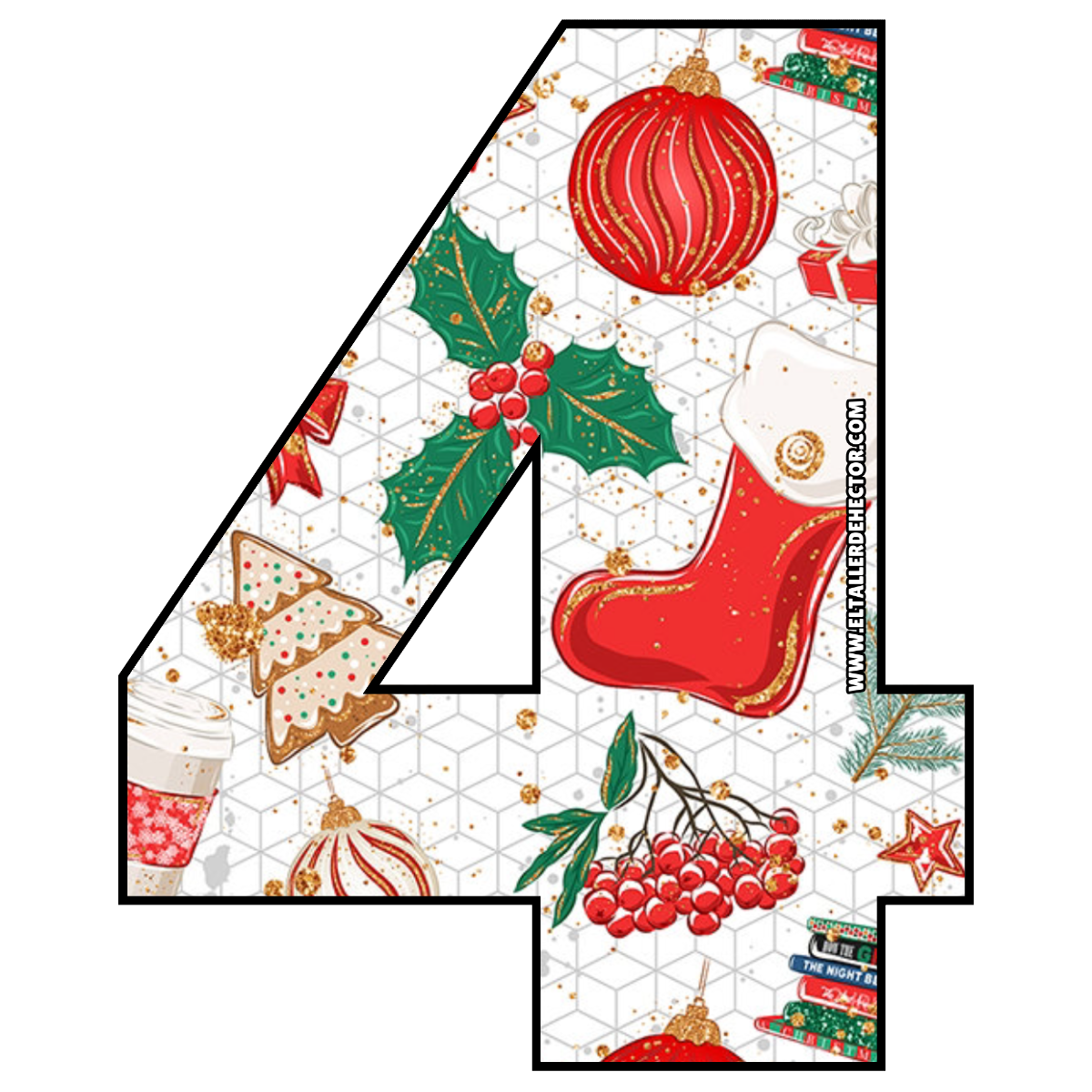 Numero 4 de Navidad - El Taller de Hector