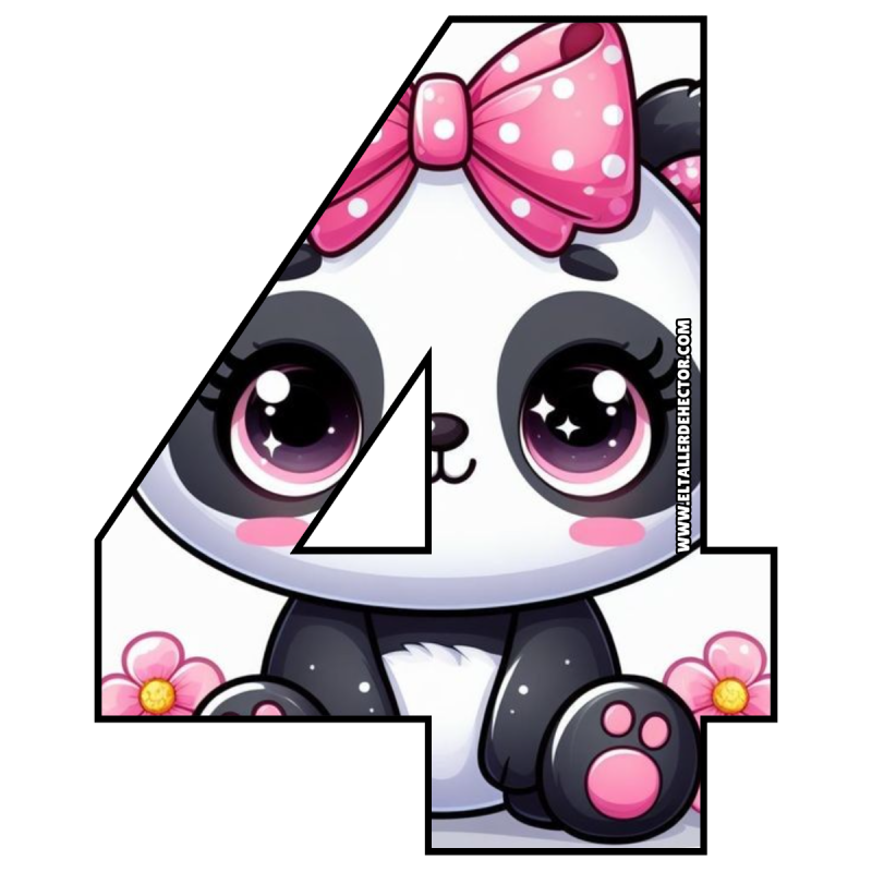 Numero 4 de Osita Panda - El Taller de Hector