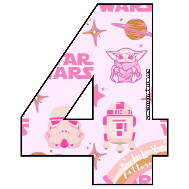 Numero 4 de Rosa Star War - El Taller de Hector