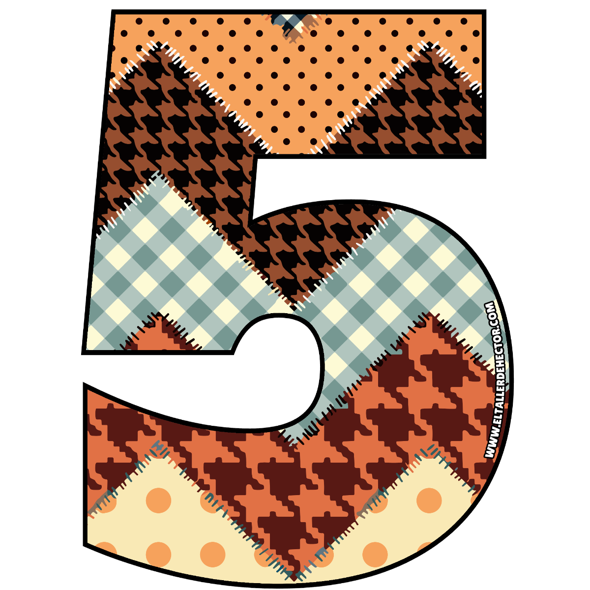 Numero 5 de Edredon en zigzag - El Taller de Hector