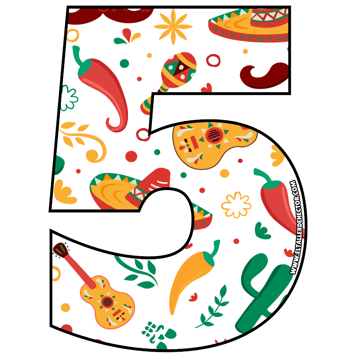 Numero 5 de Fiesta Mexicana - El Taller de Hector