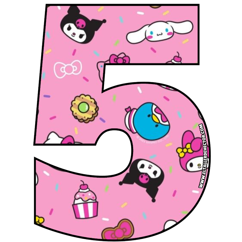 Numero 5 de Hello Kitty - El Taller de Hector