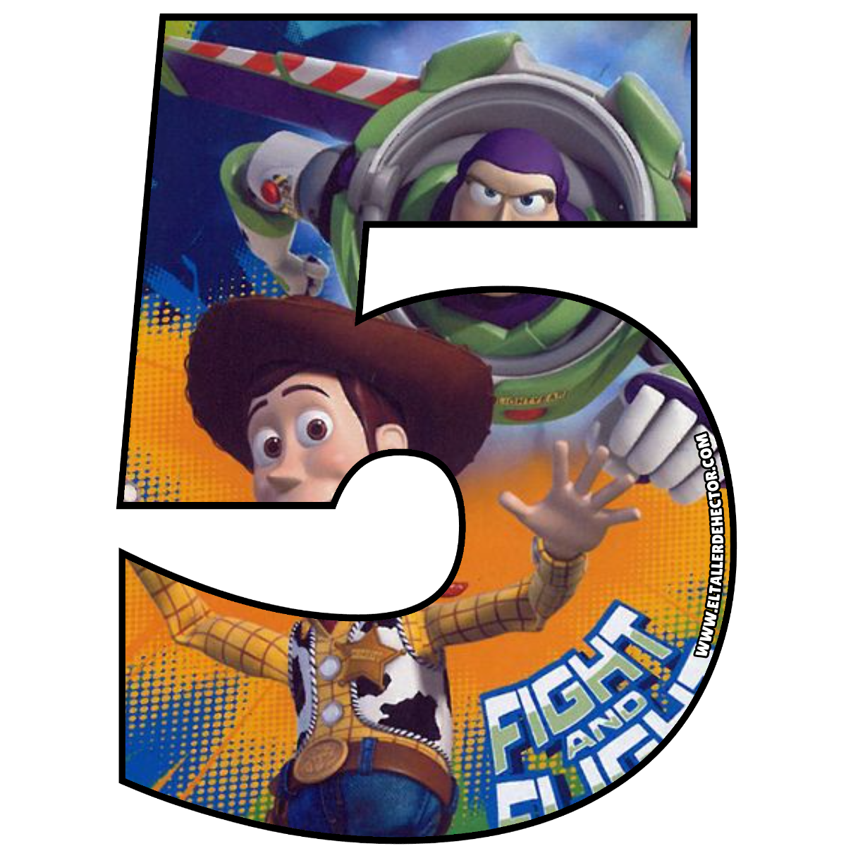 Numero 5 de Toy Story - El Taller de Hector