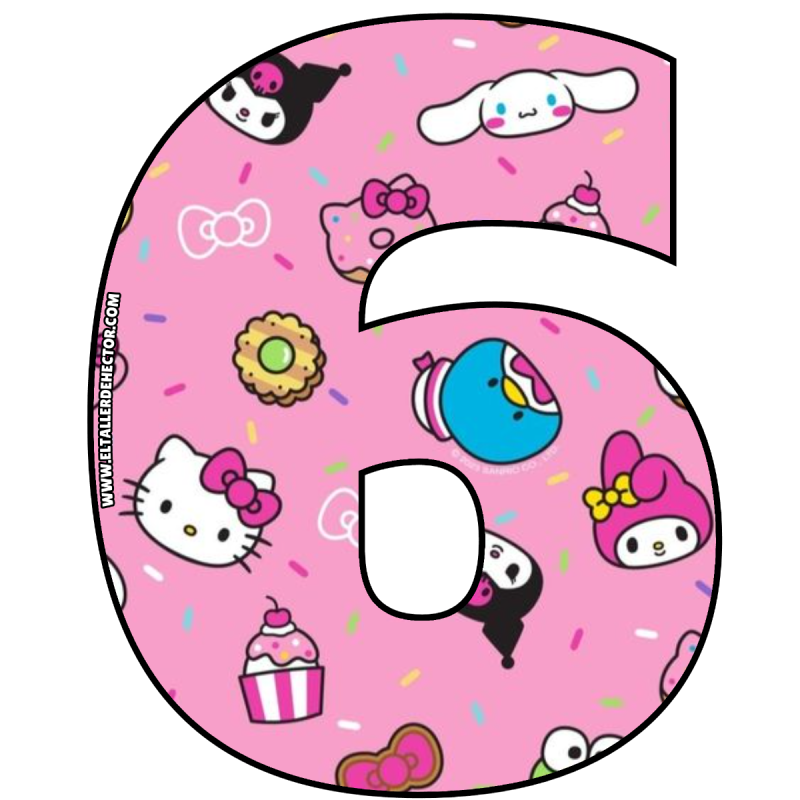 Numero 6 de Hello Kitty - El Taller de Hector