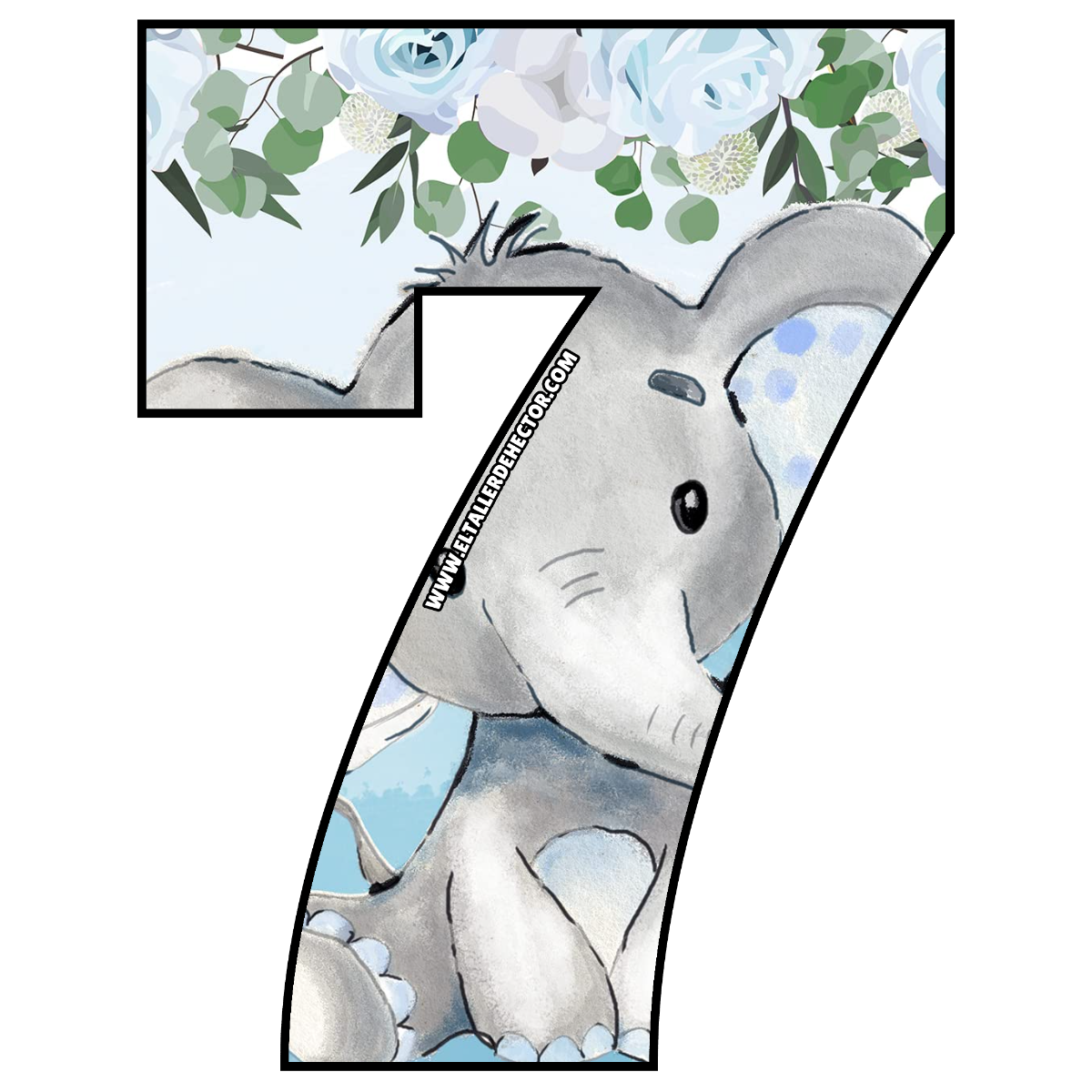 Numero 7 de Elefante Niño - El Taller de Hector