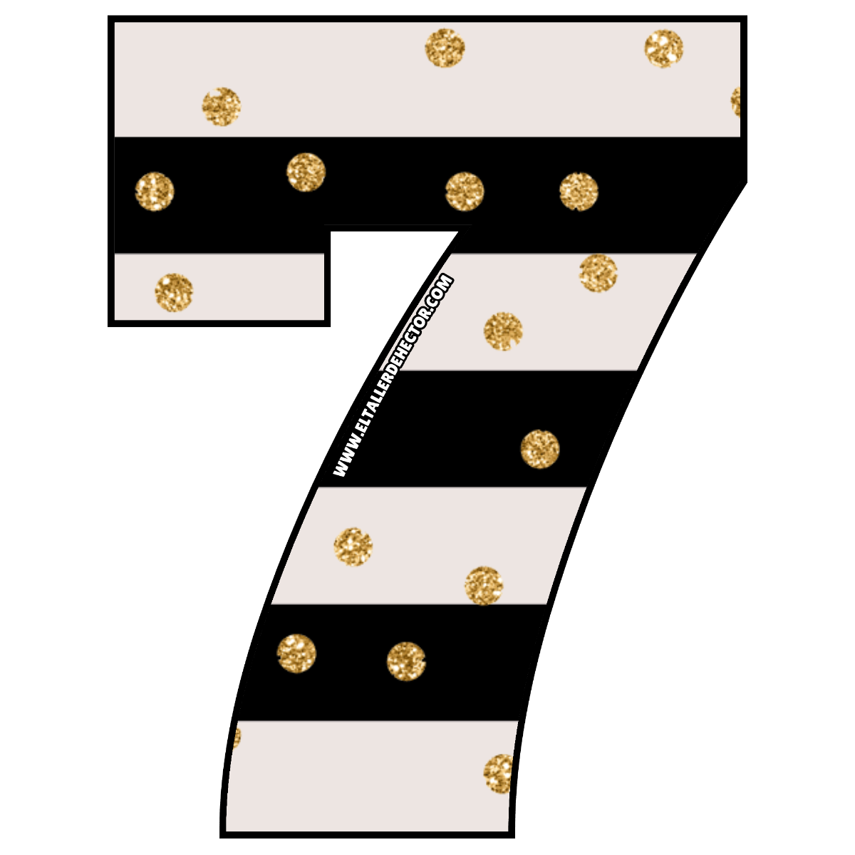 Numero 7 de Stripes - El Taller de Hector