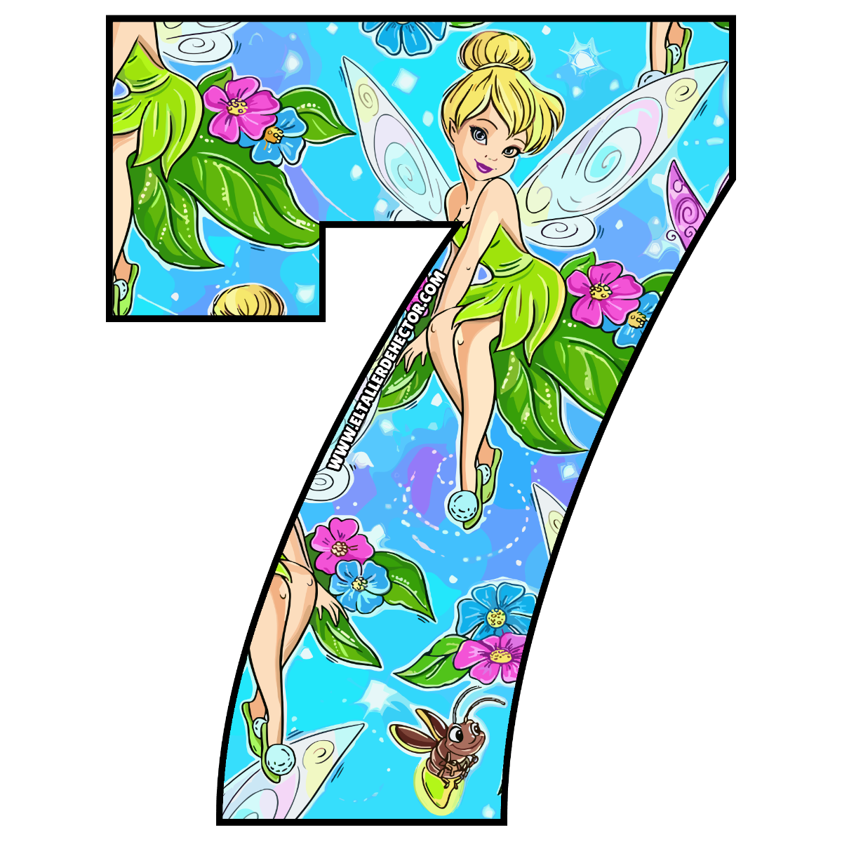Numero 7 de Tinkerbell Campanita - El Taller de Hector