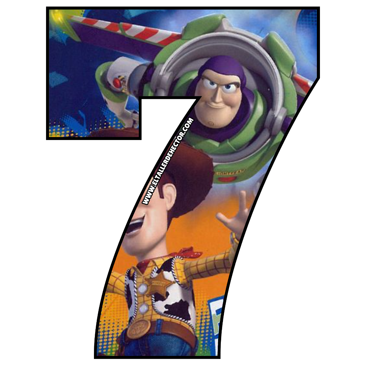 Numero 7 de Toy Story - El Taller de Hector
