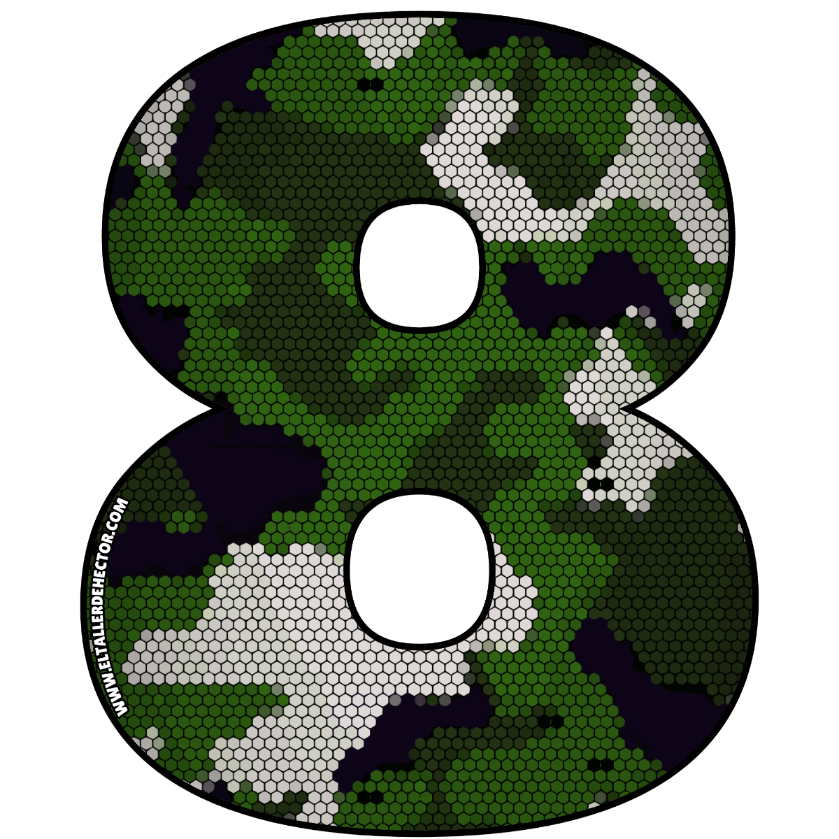 Numero 8 de Camuflaje - El Taller de Hector