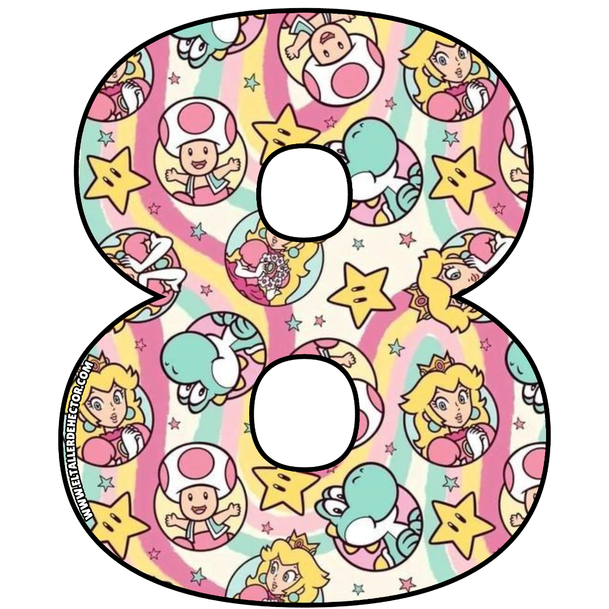 Numero 8 de Super Mario - El Taller de Hector