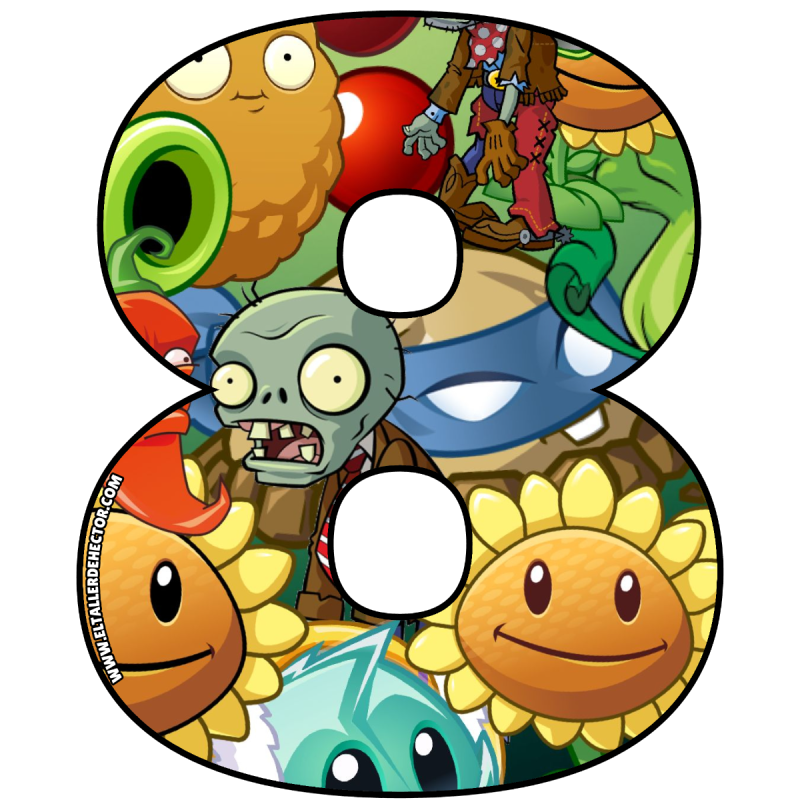 Numero 8 de zombies vs plantas - El Taller de Hector