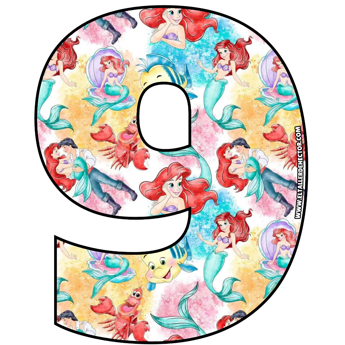 Numero 9 de La Sirenita - El Taller de Hector