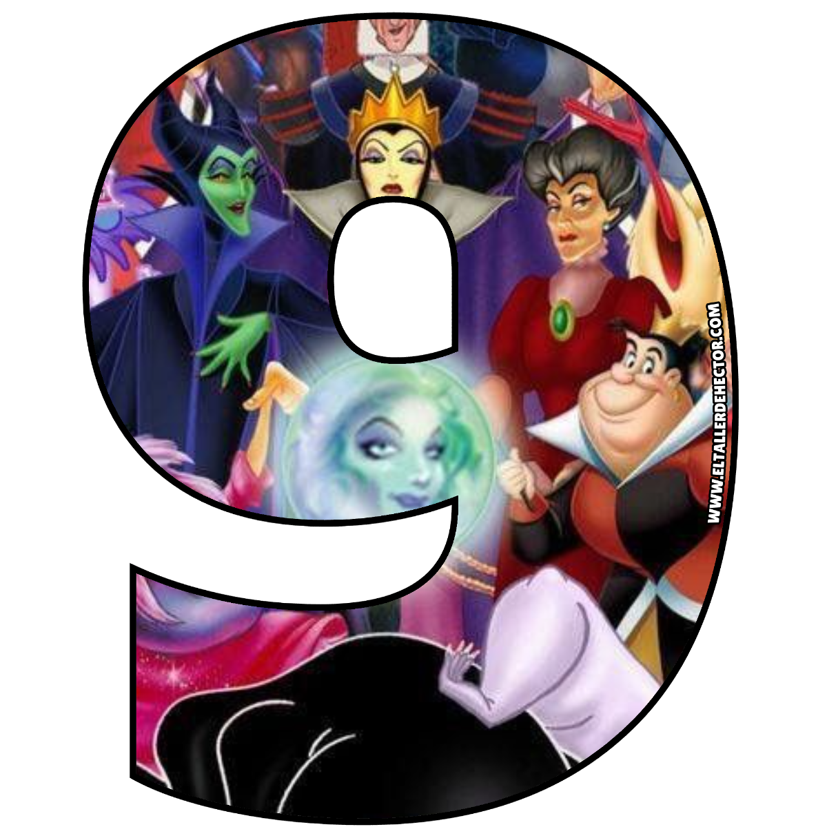 Numero 9 de Villanas de Disney - El Taller de Hector