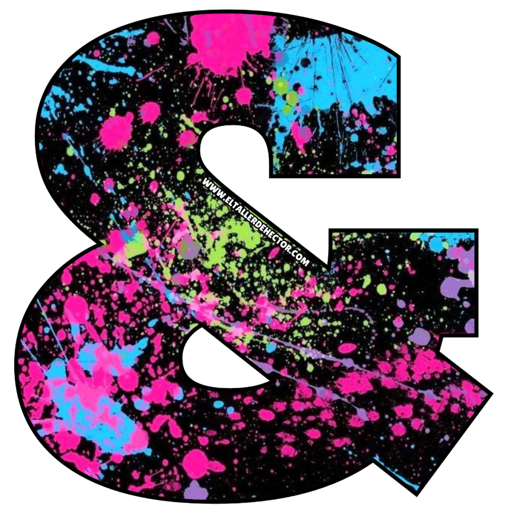 Simbolo & de Explosión Neón - El Taller de Hector