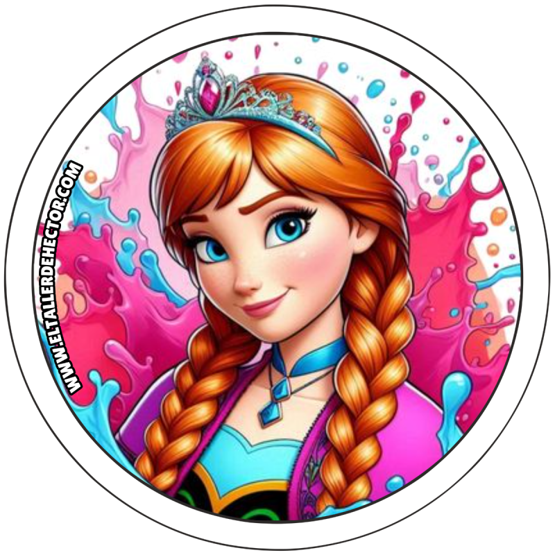 Toppers de Ana Frozen - El Taller de Hector