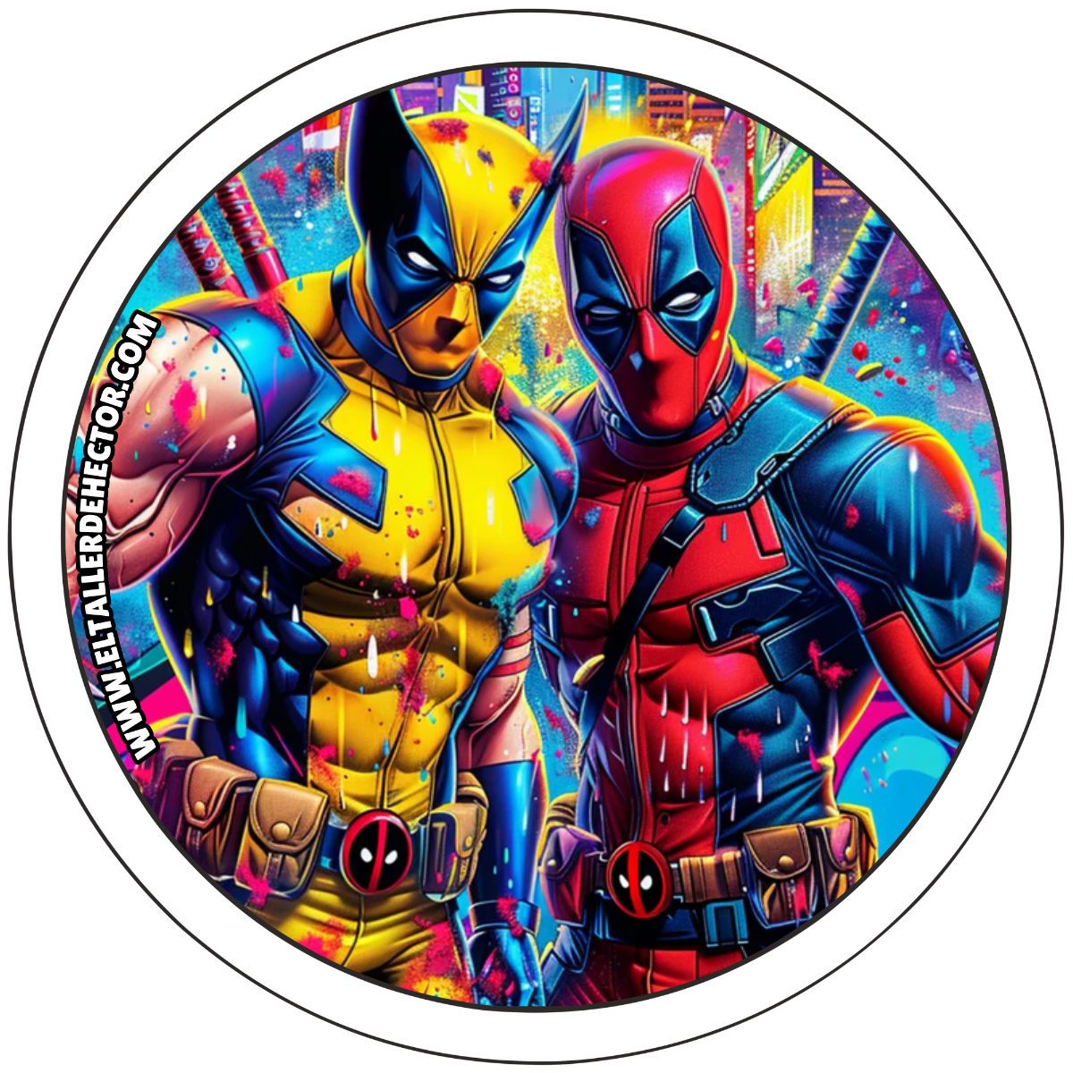 Toppers de Deadpool Wolverine - El Taller de Hector