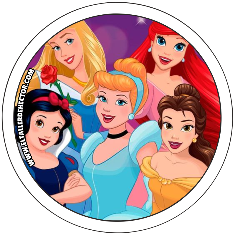 Toppers de Disney Princesas - El Taller de Hector