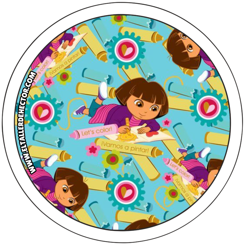 Toppers de Dora la Exploradora - El Taller de Hector
