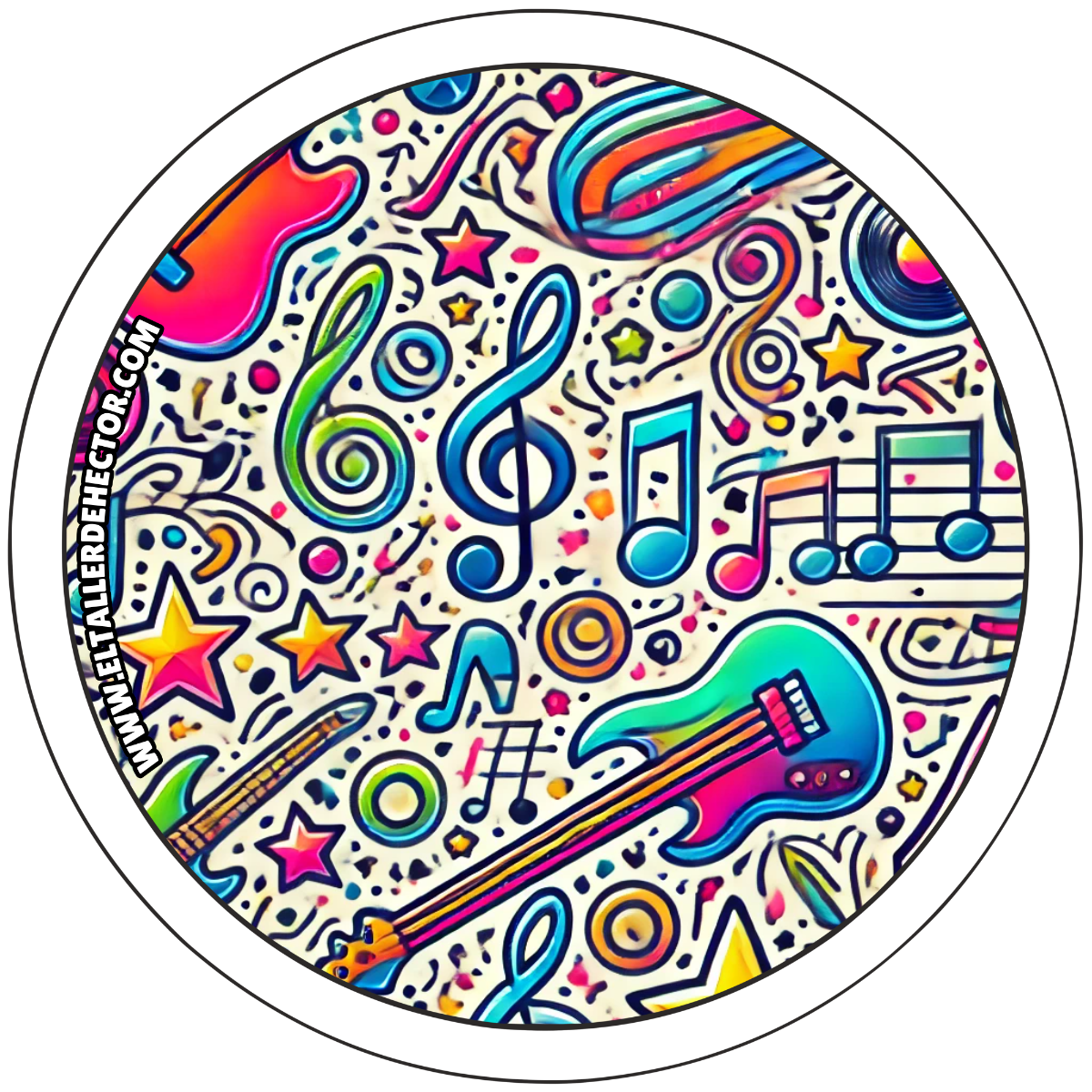 Toppers de Explosión Musical de Neón - El Taller de Hector