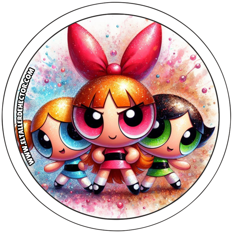 Toppers de Las Chicas Super Poderosas - El Taller de Hector