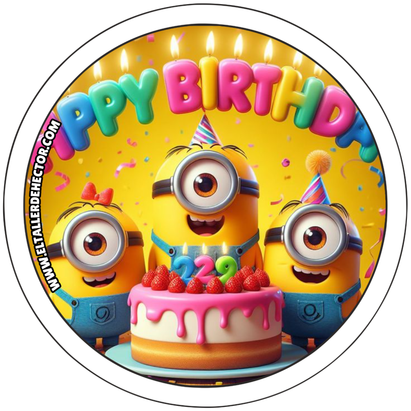 Toppers de Minions - El Taller de Hector