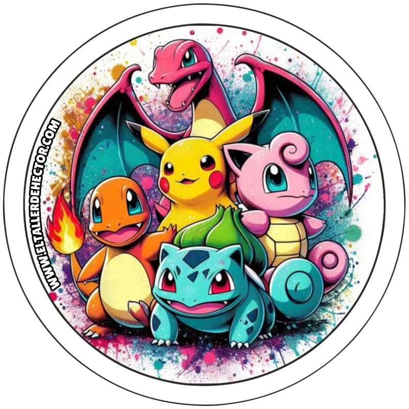 Toppers de Pokemon - El Taller de Hector