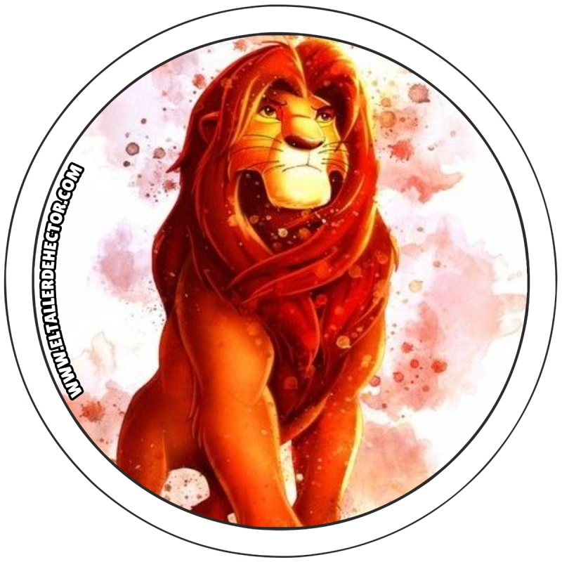 Toppers de Rey Leon Simba - El Taller de Hector