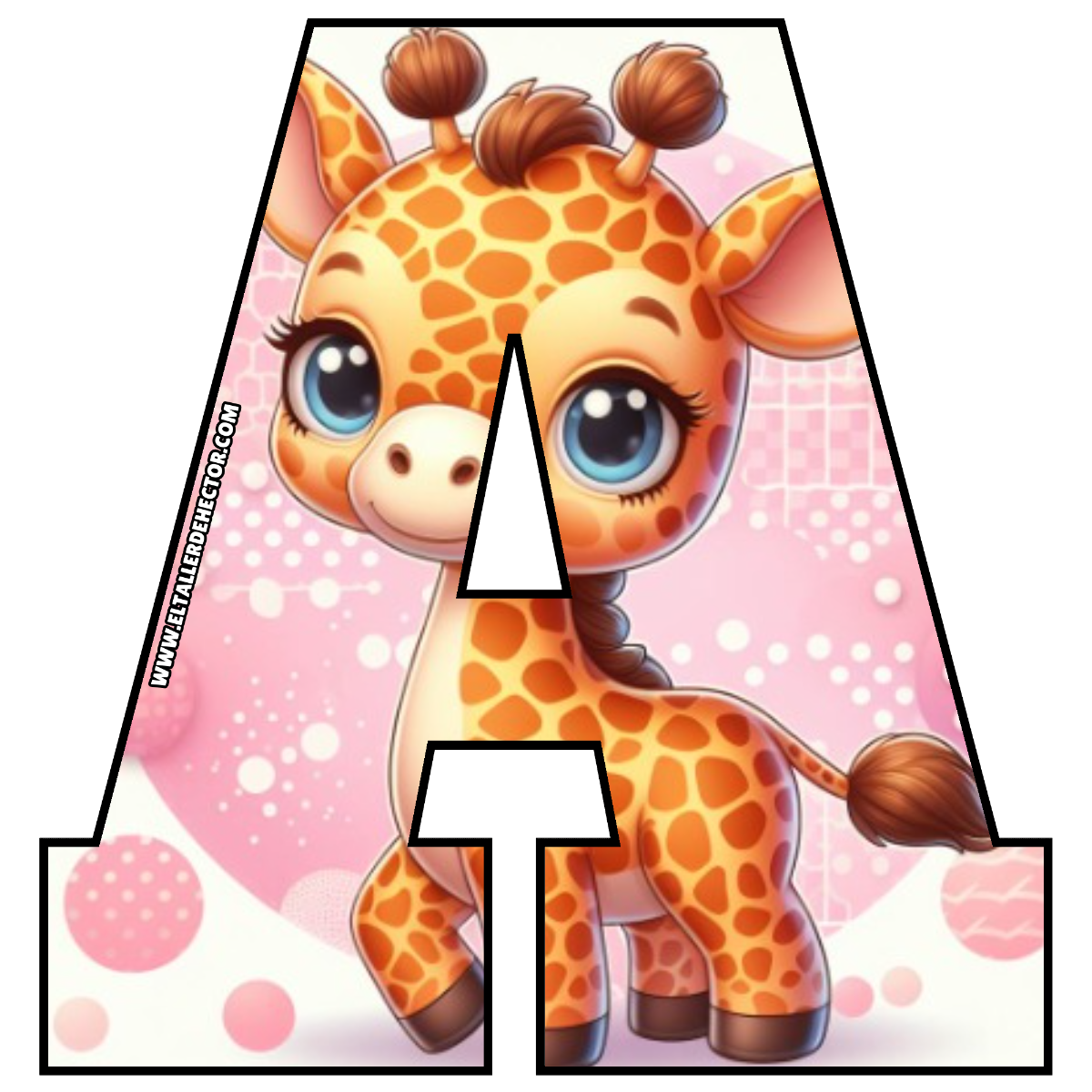 Letra A de Jirafa - El Taller de Hector