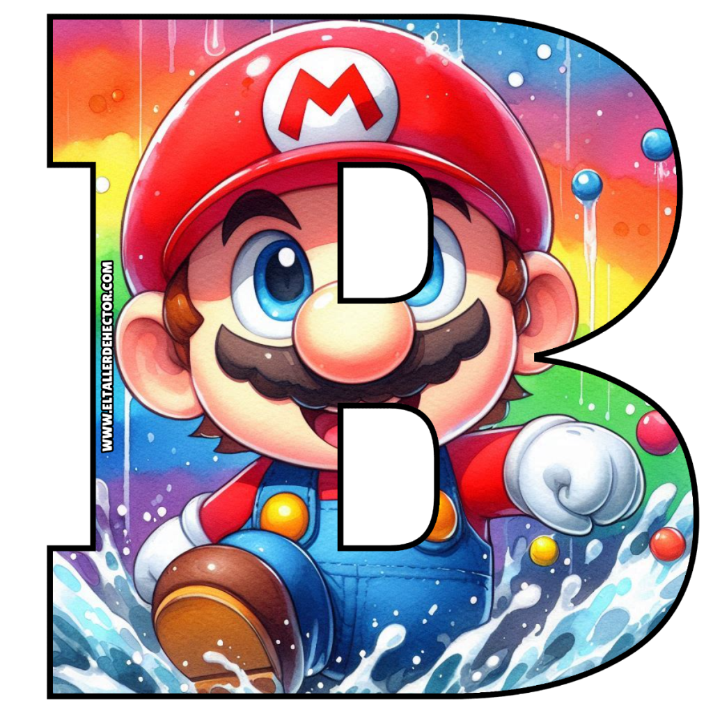 Letra B de Super Mario - El Taller de Hector