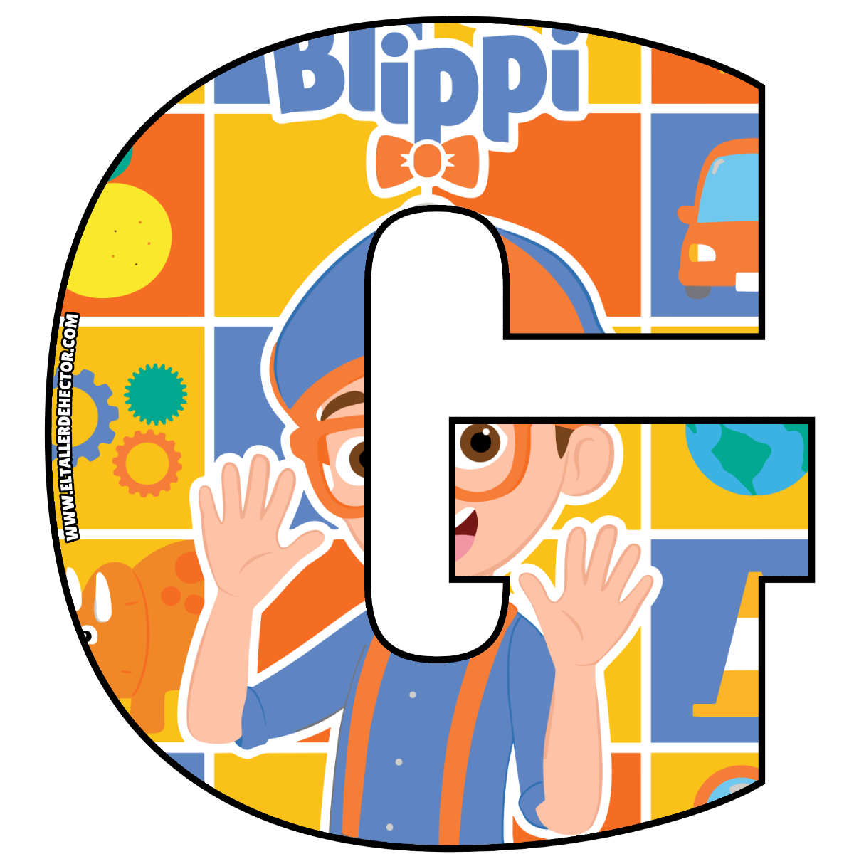 Letra G de Blippi - El Taller de Hector