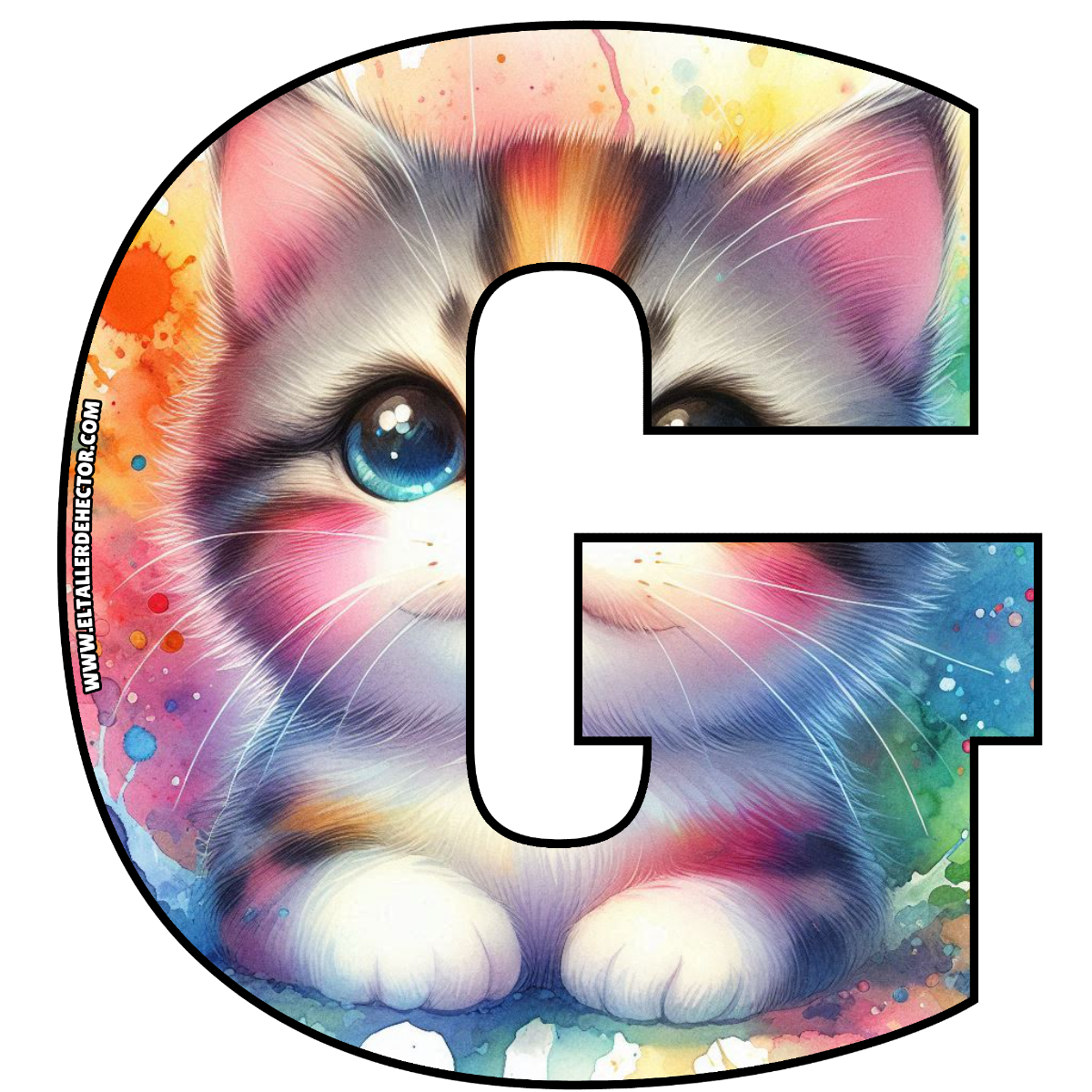 Letra G de Cat Gato - El Taller de Hector