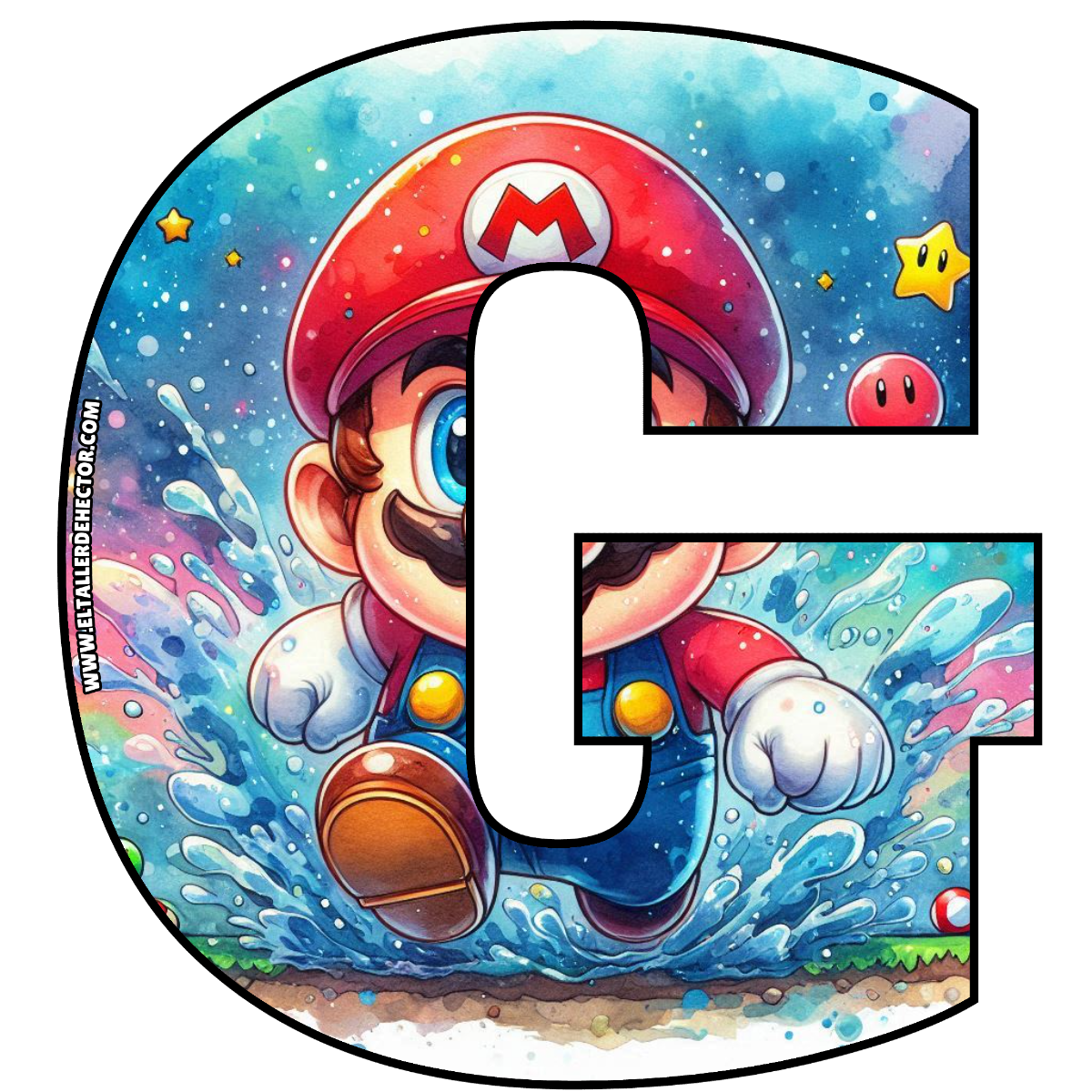 Letra G de Super Mario - El Taller de Hector