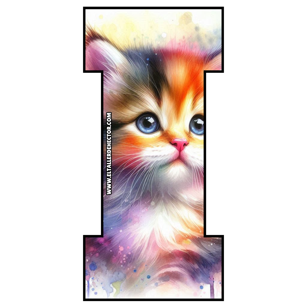 Letra I de Gato Cat - El Taller de Hector