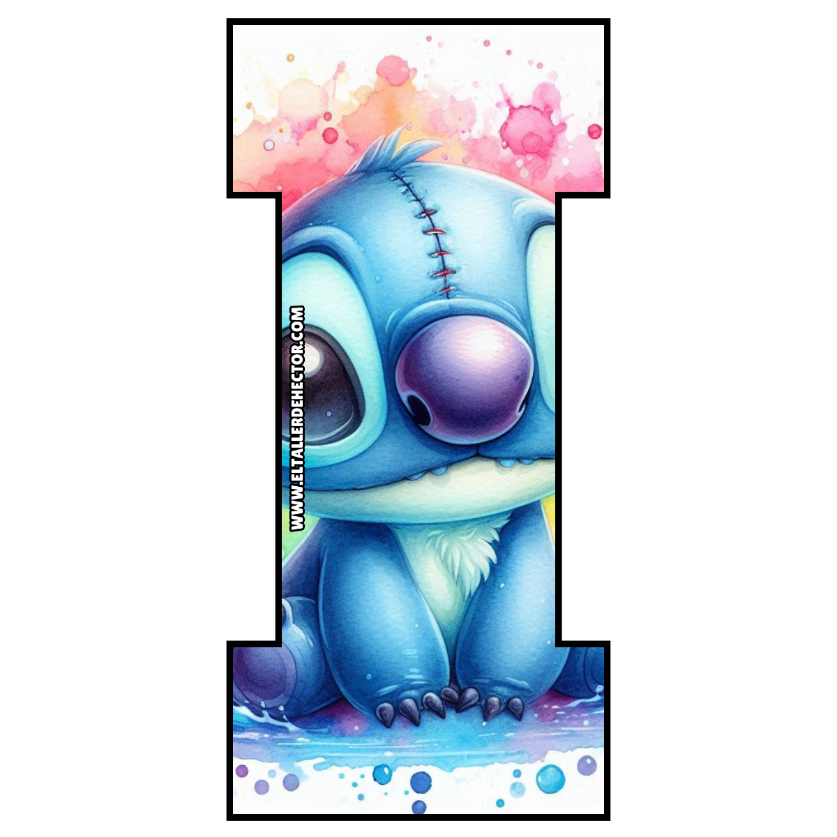 Letra I de Stitch - El Taller de Hector