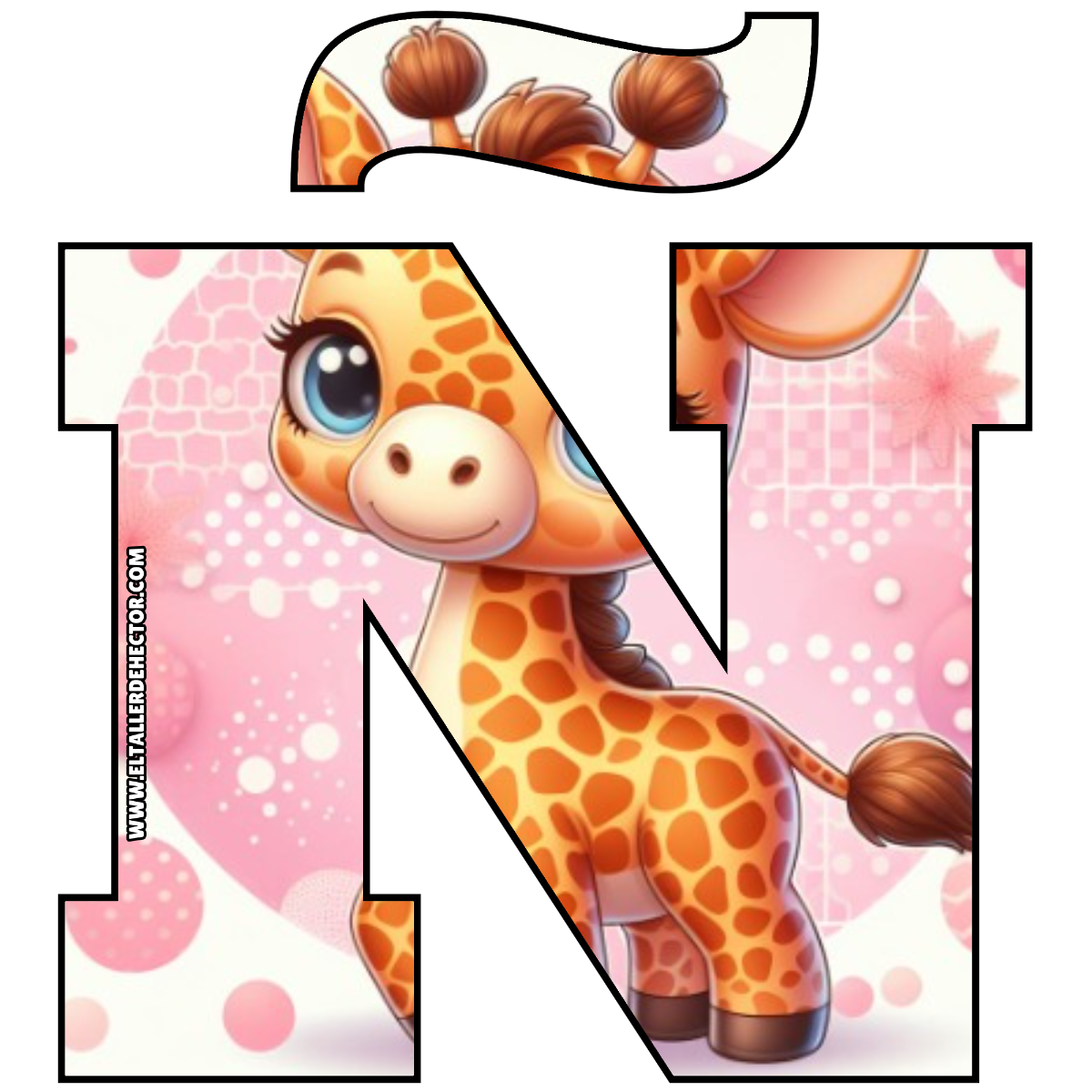 Letra Ñ de Jirafa - El Taller de Hector