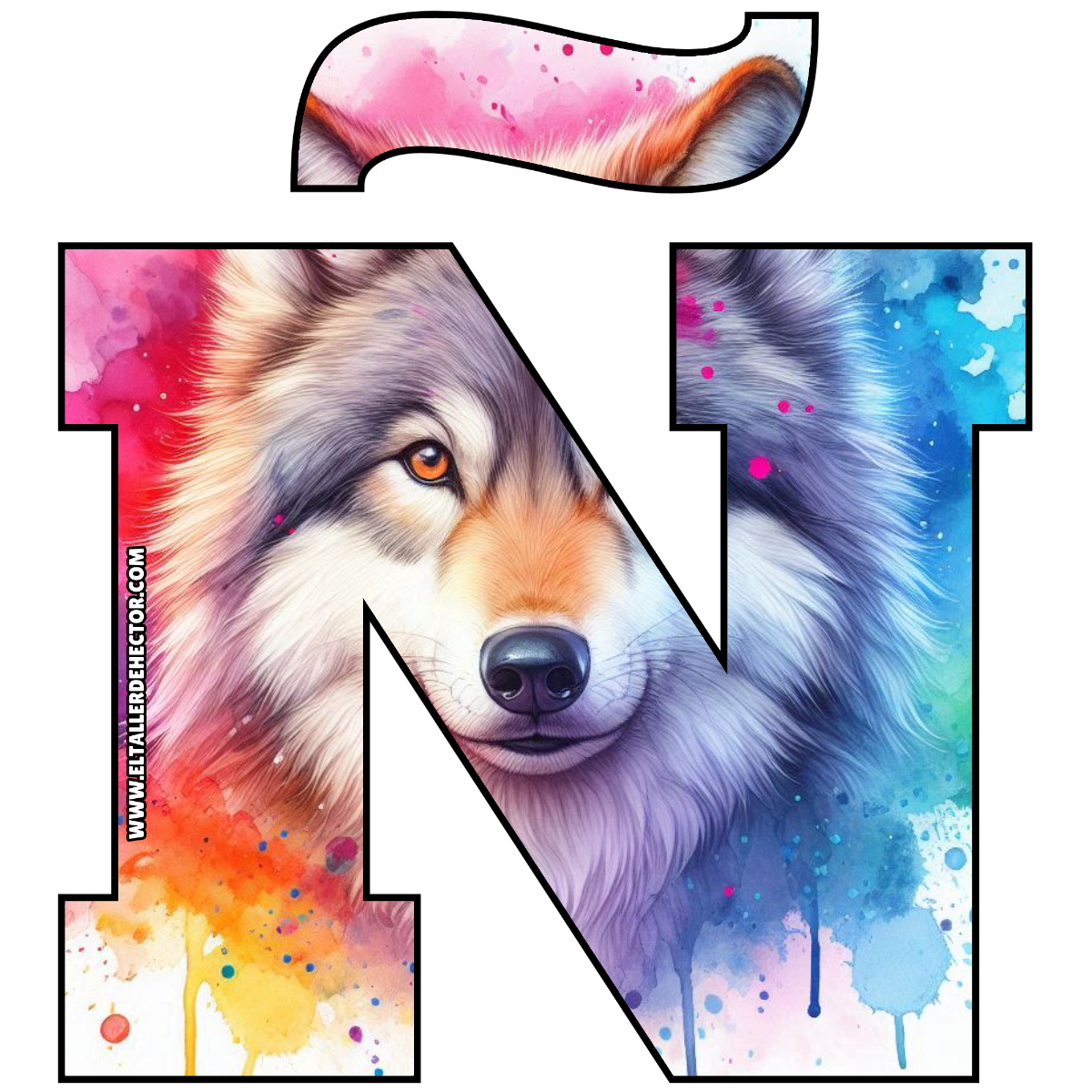 Letra Ñ de Wolf Lobo - El Taller de Hector