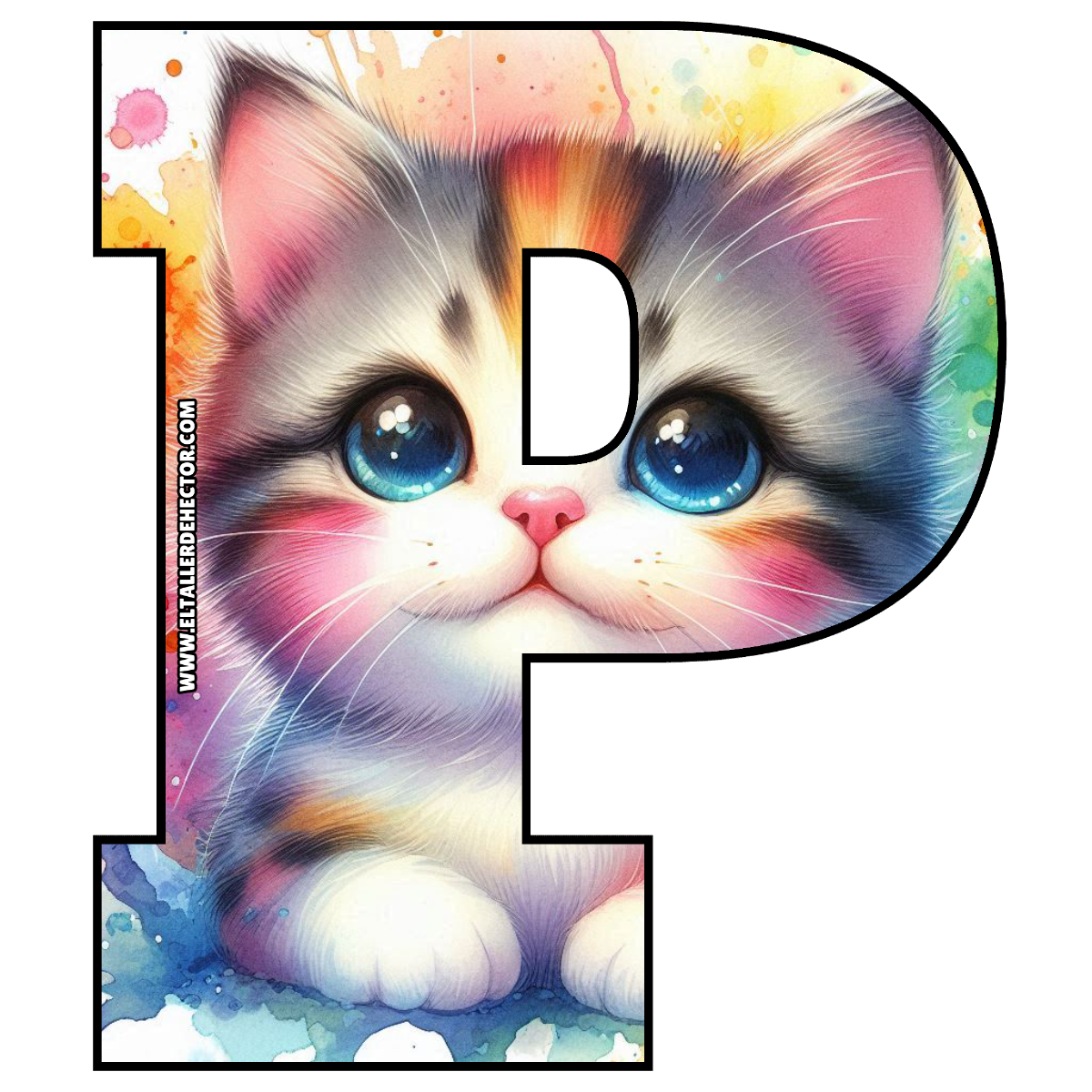 Letra P de Cat Gato - El Taller de Hector