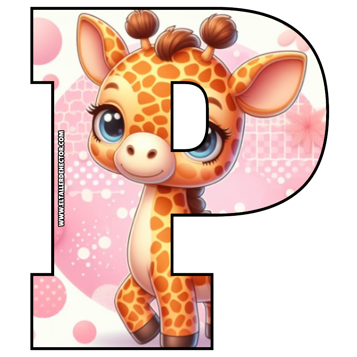 Letra P de Jirafa - El Taller de Hector