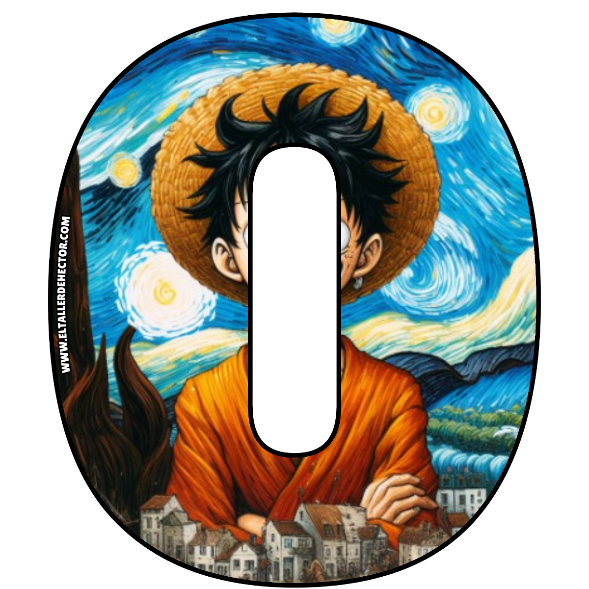 Numero 0 de One Piece Luffy Van Gogh - El Taller de Hector