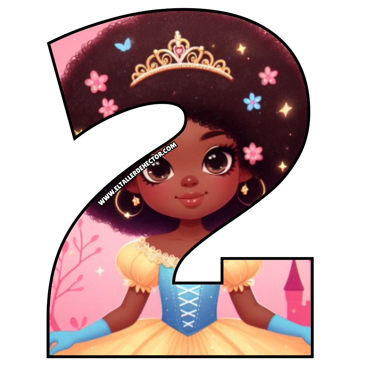 Numero 2 de Princesa Afro - El Taller de Hector