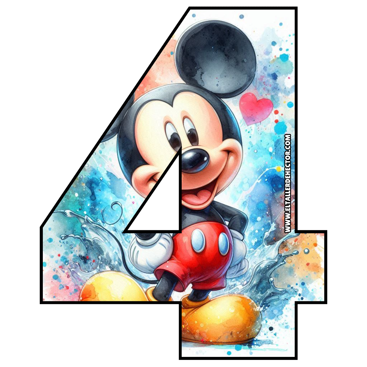 Numero 4 de Mickey Mouse - El Taller de Hector