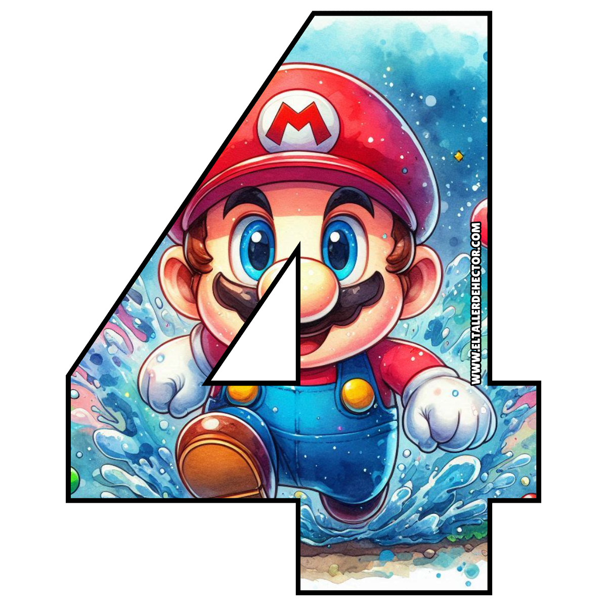 Numero 4 de Super Mario - El Taller de Hector