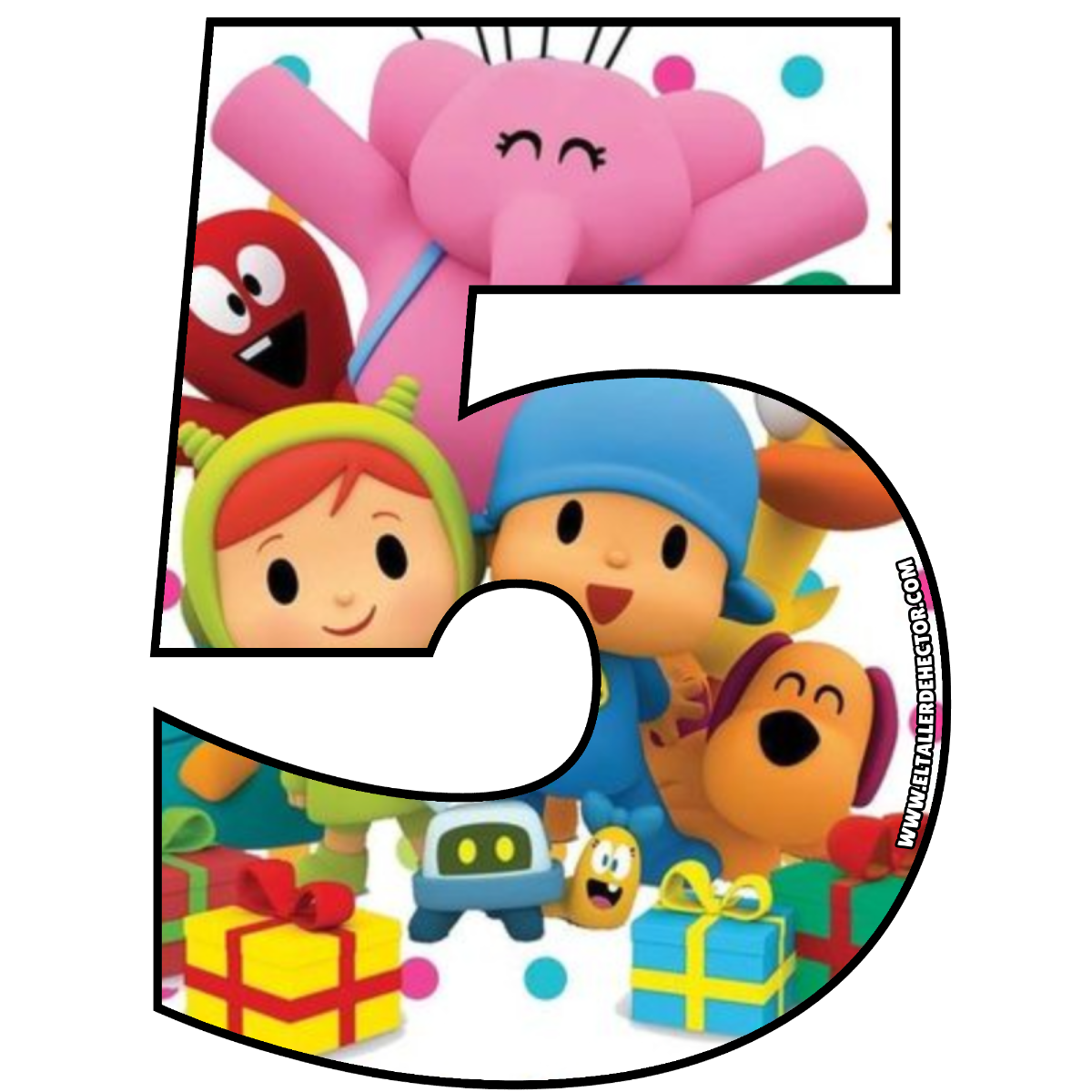 Numero 5 de Pocoyo - El Taller de Hector