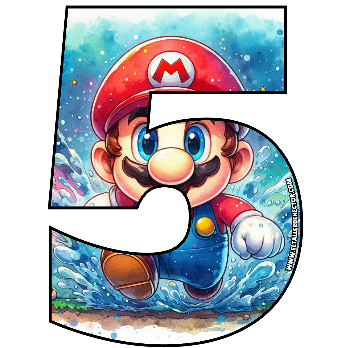 Numero 5 de Super Mario - El Taller de Hector