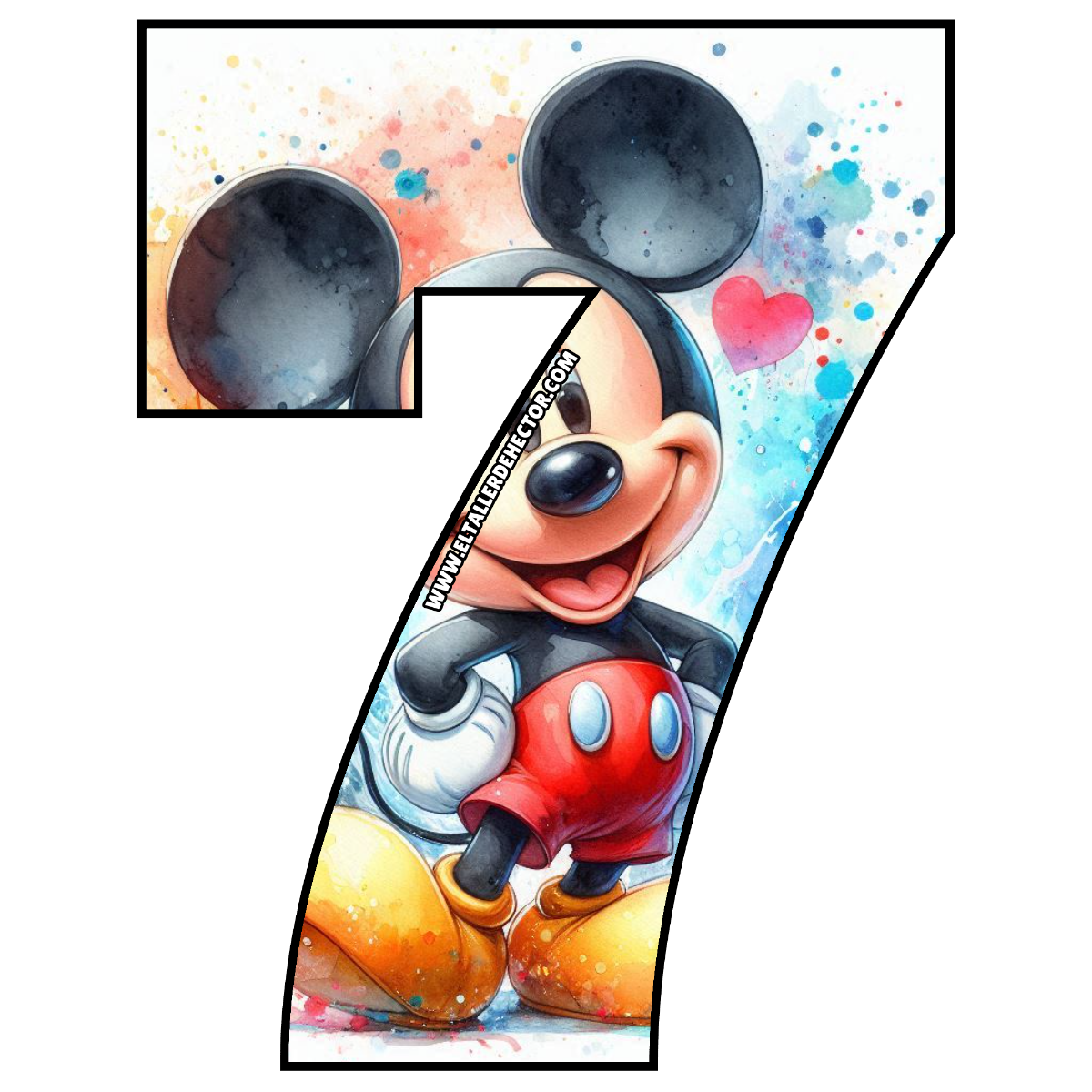 Numero 7 de Mickey Mouse - El Taller de Hector